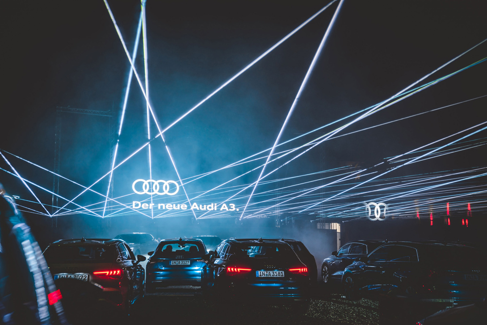 laserfabrik - Timecode-Show - AUDI - Urban Cinema Tour